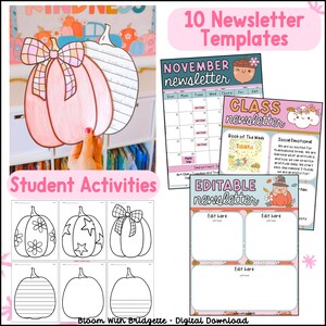 Thanksgiving Classroom Decor Bundle, Bulletin Board, Classroom Slides ...