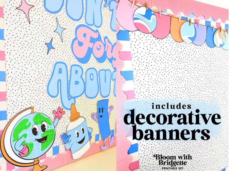 Retro End of Year Bulletin Board Kit and Student Activity - Etsy