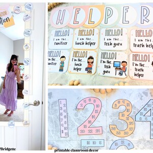 Modern Pastel Classroom Decor Bundle Editable, Calm Classroom Decor ...