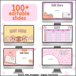 Fall Football Classroom Slides, Editable Slide Template, Daily Slides ...
