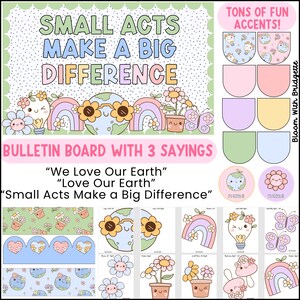 Earth Day Classroom Decor Bundle, Bulletin Board, Classroom Slides ...