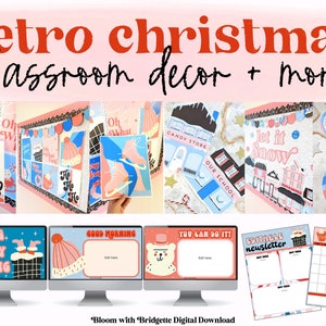 Seasonal Classroom Decor Bundle, Retro Classroom Decor MEGA Bundle ...