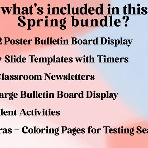 Retro Spring Classroom Decor Bundle, Classroom Slides, Spring ...
