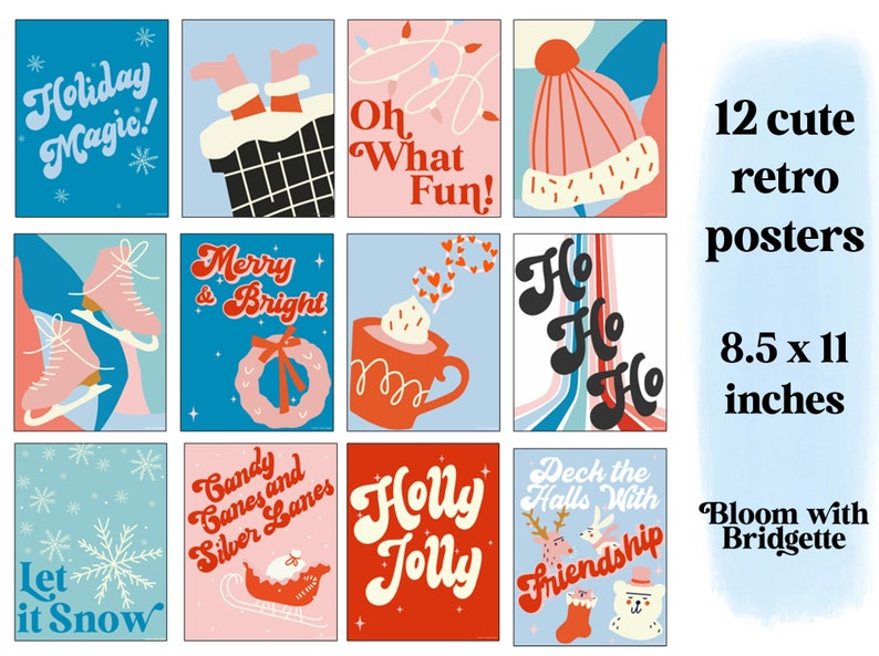 Christmas and Winter Themed Printable Classroom Decor Bundle - Etsy