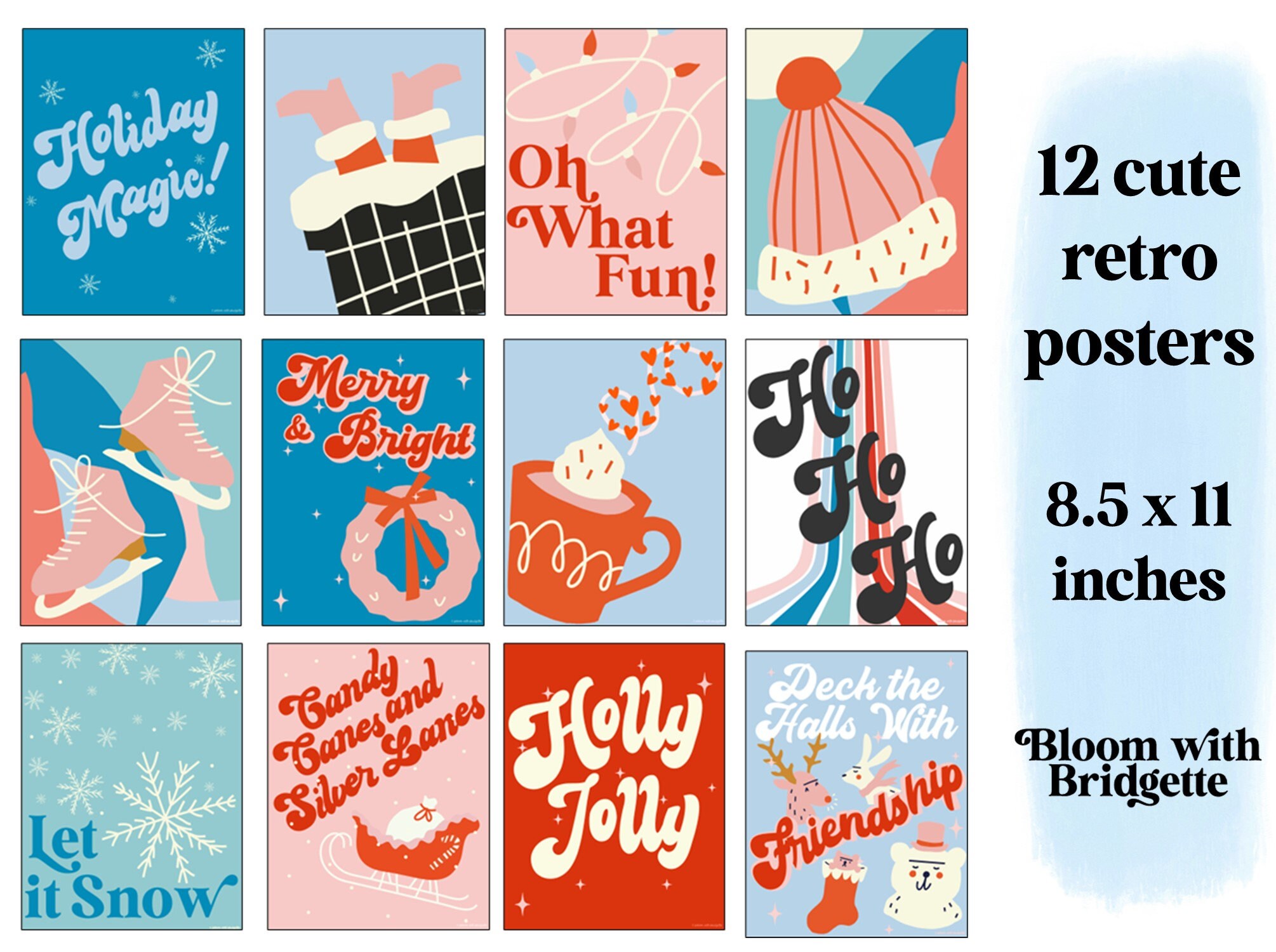 Christmas and Winter Themed Printable Classroom Decor Bundle - Etsy