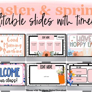Seasonal Classroom Slide Templates With Timers Bundle, Holiday ...