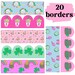 St. Patricks Day Bulletin Borders and Banners, Printable Spring ...