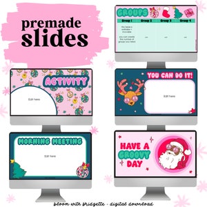 Retro Christmas Google Slides and Powerpoint Templates With Timers ...