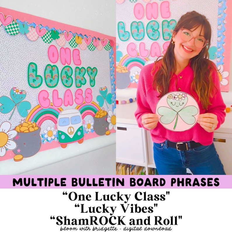 St. Patrick's Day Bulletin Board, March Bulletin Board, Spring Craft ...