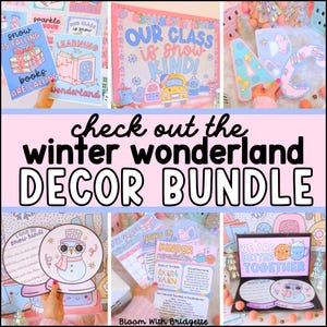 Winter Wonderland Bulletin Board, December Classroom Decor, Happy ...