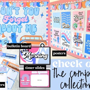 Retro End of Year Classroom Posters, Easy Bulletin Board Display ...