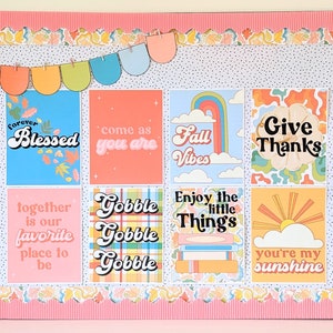 Retro Thanksgiving Posters, Thanksgiving Bulletin Board Display ...