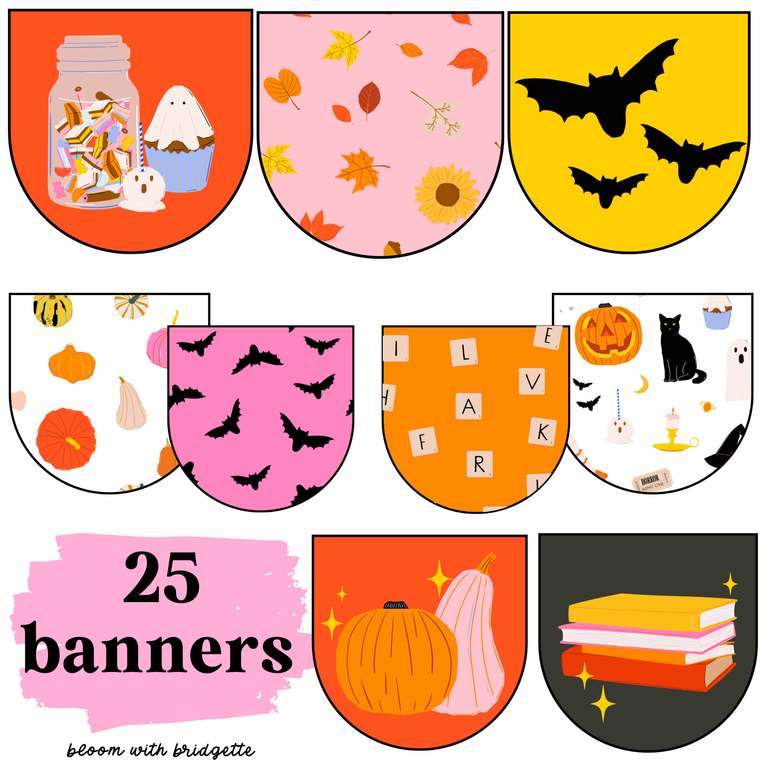 Halloween Bulletin Board Borders and Bulletin Board Banners - Etsy