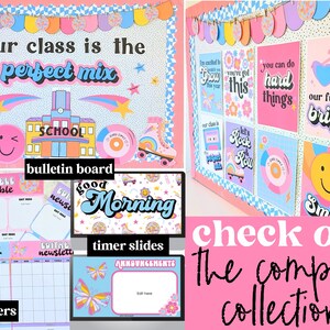 Retro Back to School Posters, Classroom Decorations, August Bulletin ...