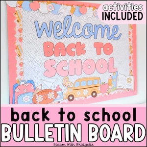 Welcome Back to School Bulletin Board, Spanish Decor, Pastel Classroom ...