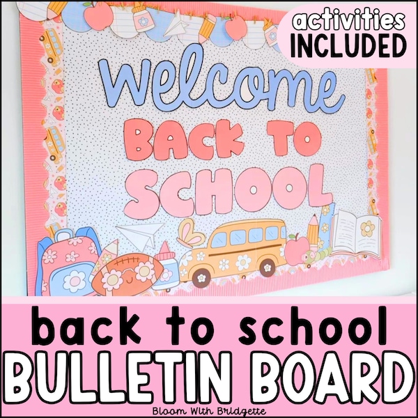 Back to School Bulletin Board - Etsy
