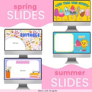 Seasonal Slide Templates Bundle, Holiday Slide Templates MEGA Bundle ...