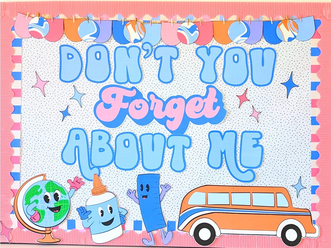 Retro End of Year Bulletin Board Kit and Student Activity, Summer ...