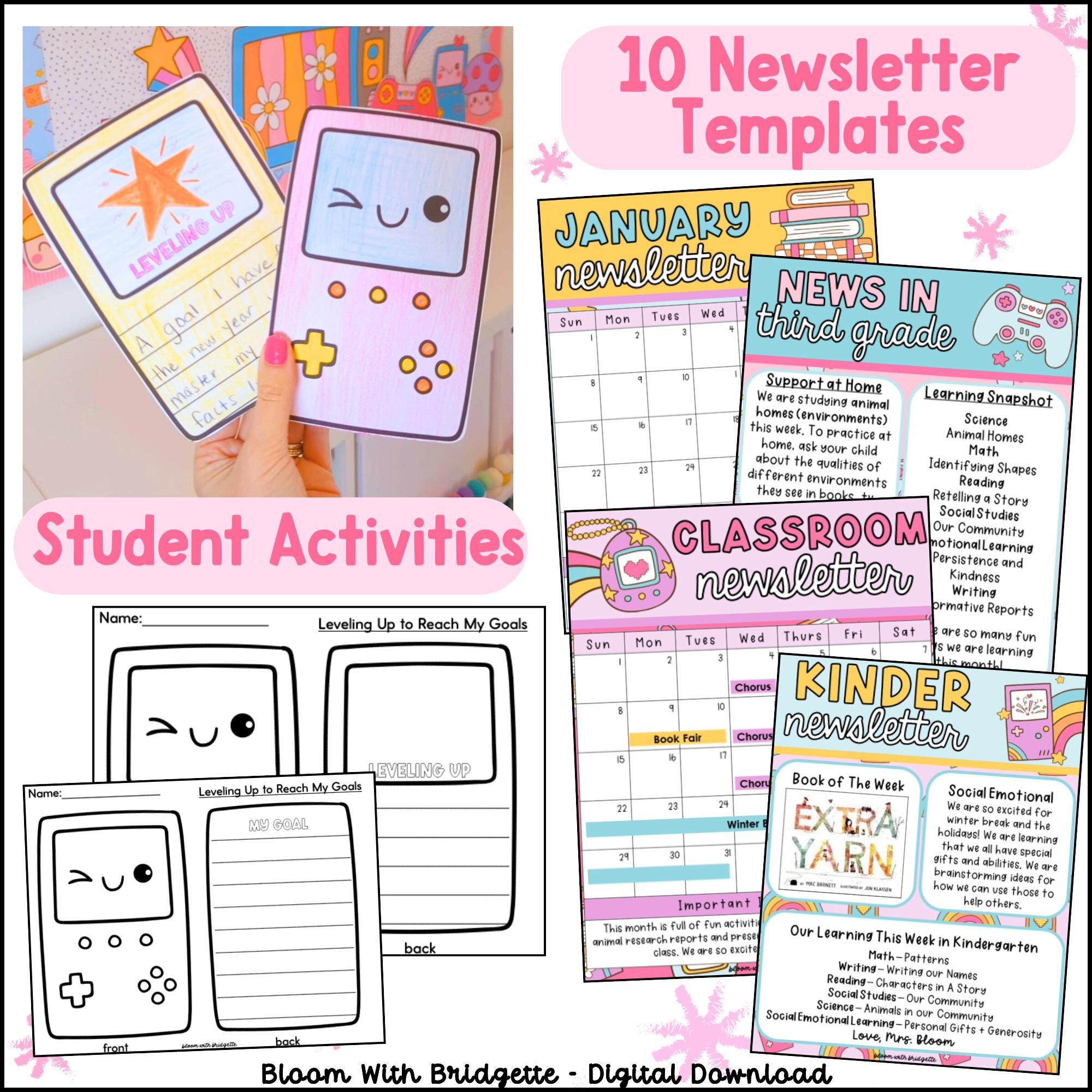 New Year Classroom Decor Bundle, Bulletin Board, Posters, Slides ...