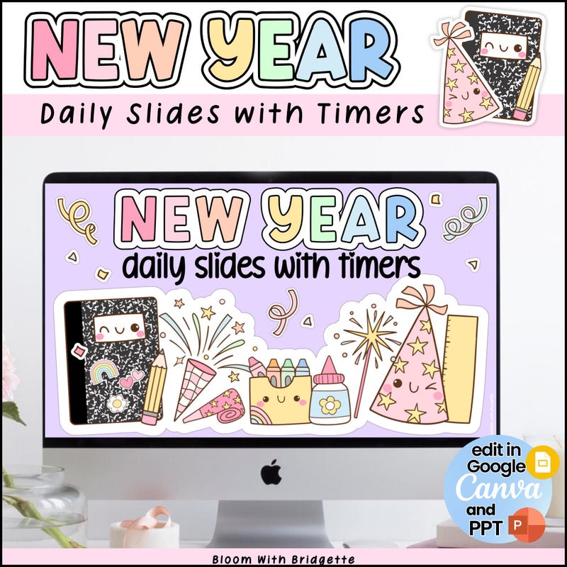 New Years Slide - Etsy UK