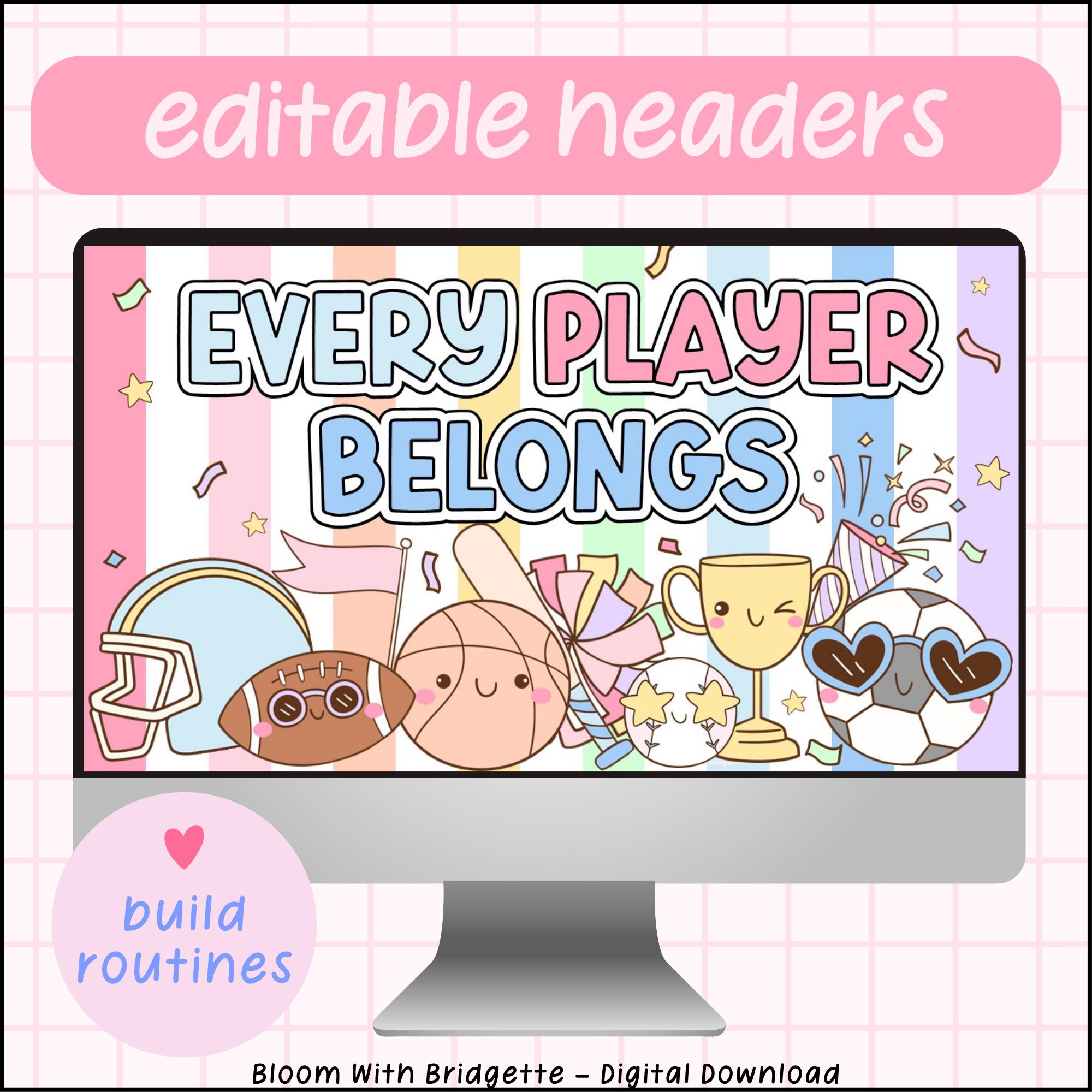 Sports Classroom Slides With Timers: Editable Templates (canva, Google ...