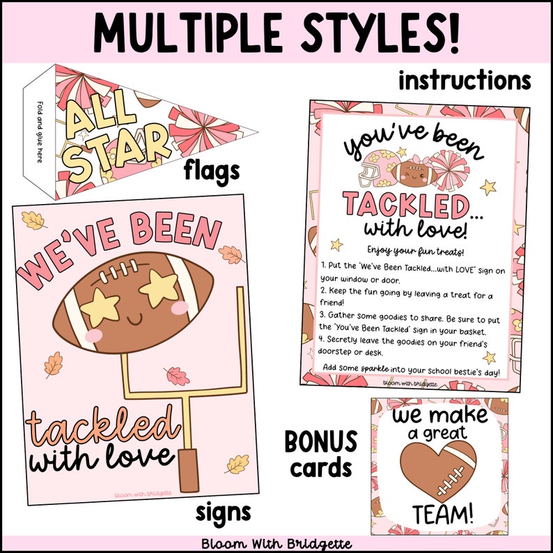 You've Been Tackled With Love, Fall Staff Morale Booster, Kindness ...