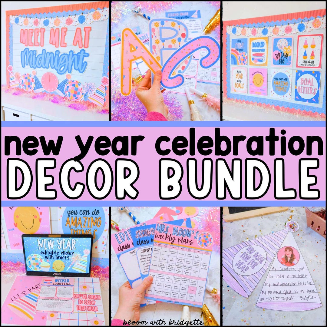 New Year Classroom Decor Bundle, Swiftie Inspired Bulletin Board ...