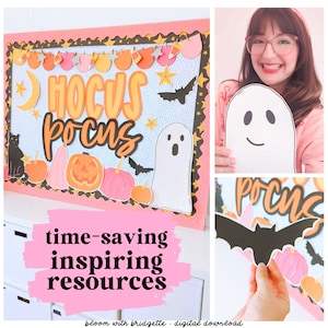 Halloween Bulletin Board Kit and Student Activity, Fall Bulletin Board ...