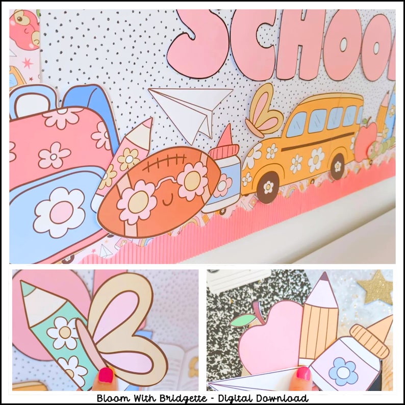 Back to School Classroom Decor Bundle, Bulletin Board, Trendy Classroom ...