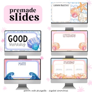 Beach Theme Classroom Slides, Calm Classroom Slides, Editable Slide ...