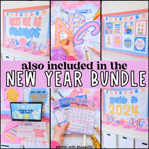 New Year Classroom Posters, Editable Bulletin Board, Classroom Door ...