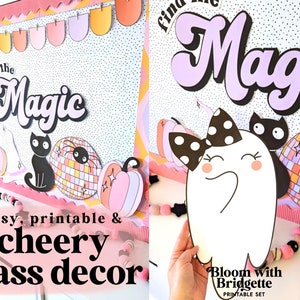 Retro Halloween Bulletin Board Kit and Student Activity, Fall Bulletin ...