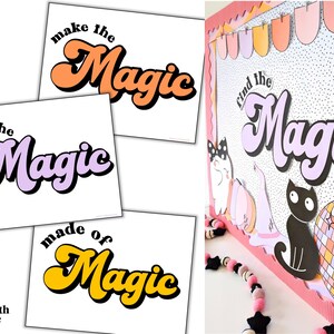 Retro Halloween Bulletin Board Kit and Student Activity, Fall Bulletin ...