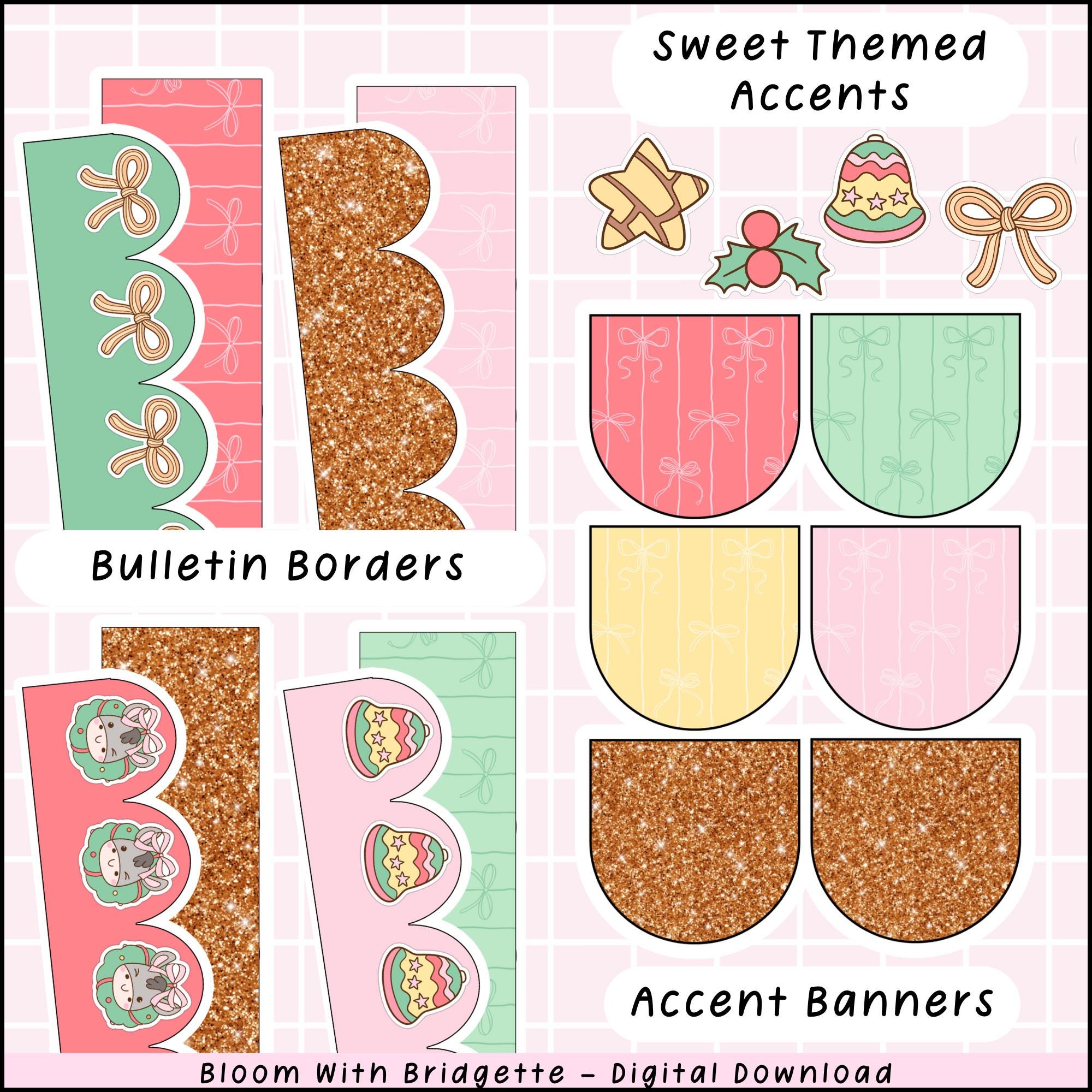 Christmas Pan Dulce Bulletin Board, Bilingual Holiday Display ...