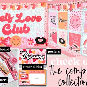 Retro Valentine's Day Classroom Posters, February Bulletin Board ...