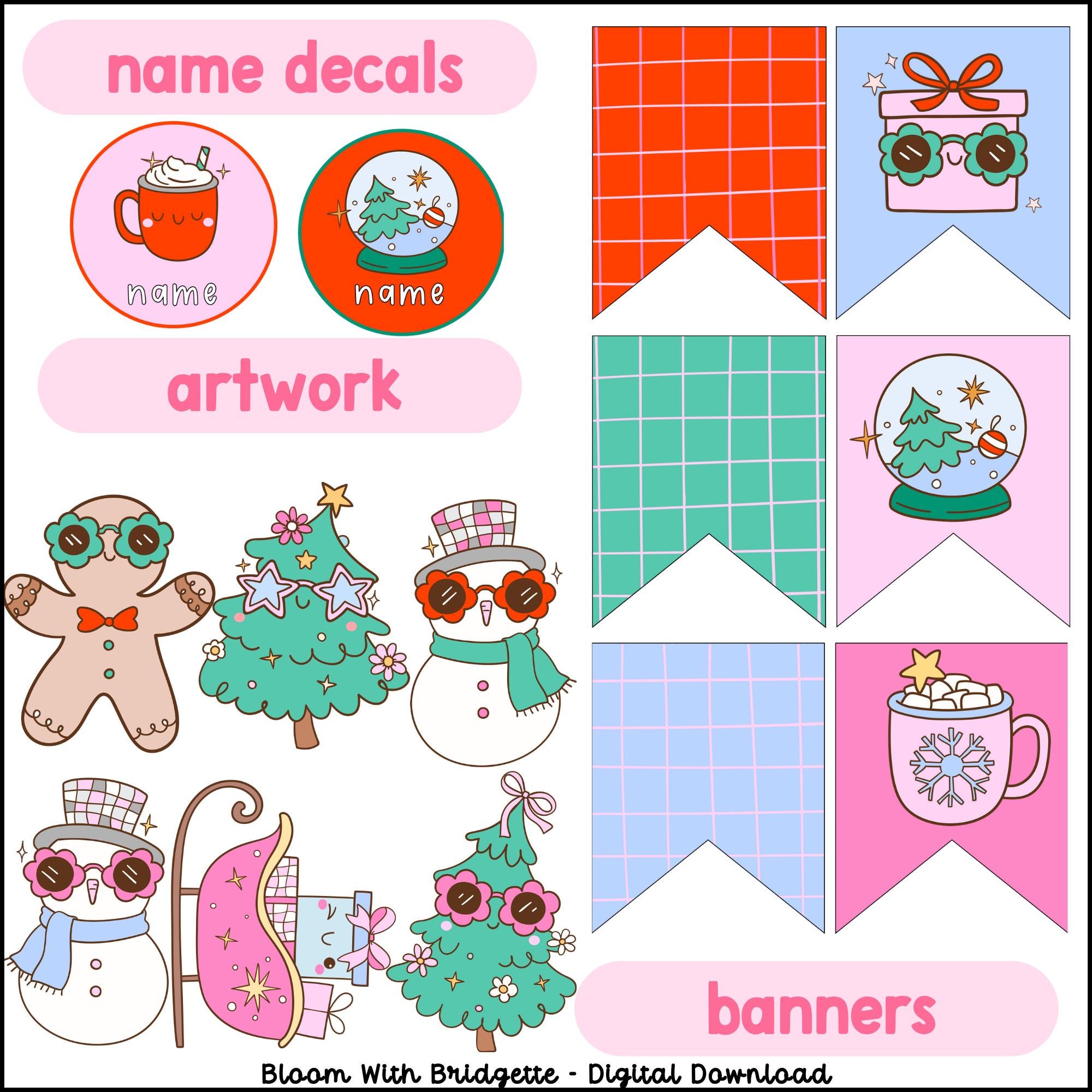 Christmas Door Decor, Classroom Decor, Holiday Themed Welcome Door ...