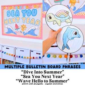 Retro Summer Classroom Decor Bundle, Bulletin Board, Posters, Classroom ...