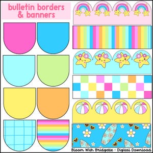 Summer Bulletin Board, Cutesy Beach Classroom Decor, Summer - Themed ...