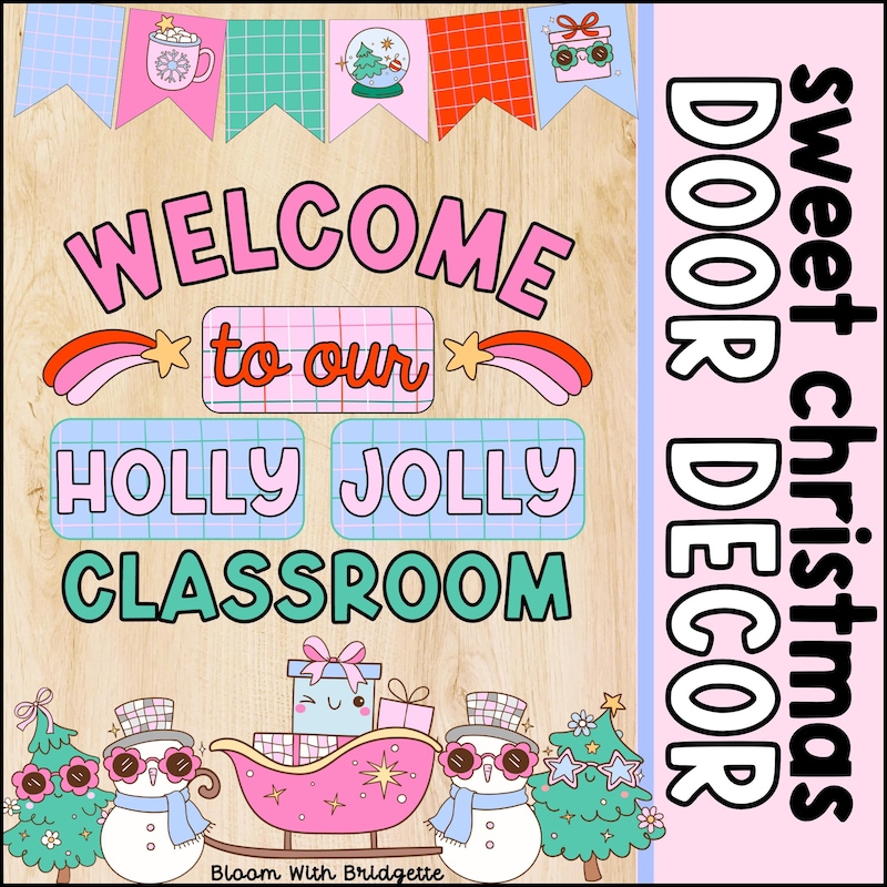 Classroom Door Decorations for Christmas - Etsy
