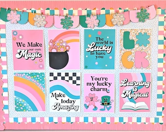 St. Patrick's Day Classroom Posters Bulletin Board Decor - Etsy