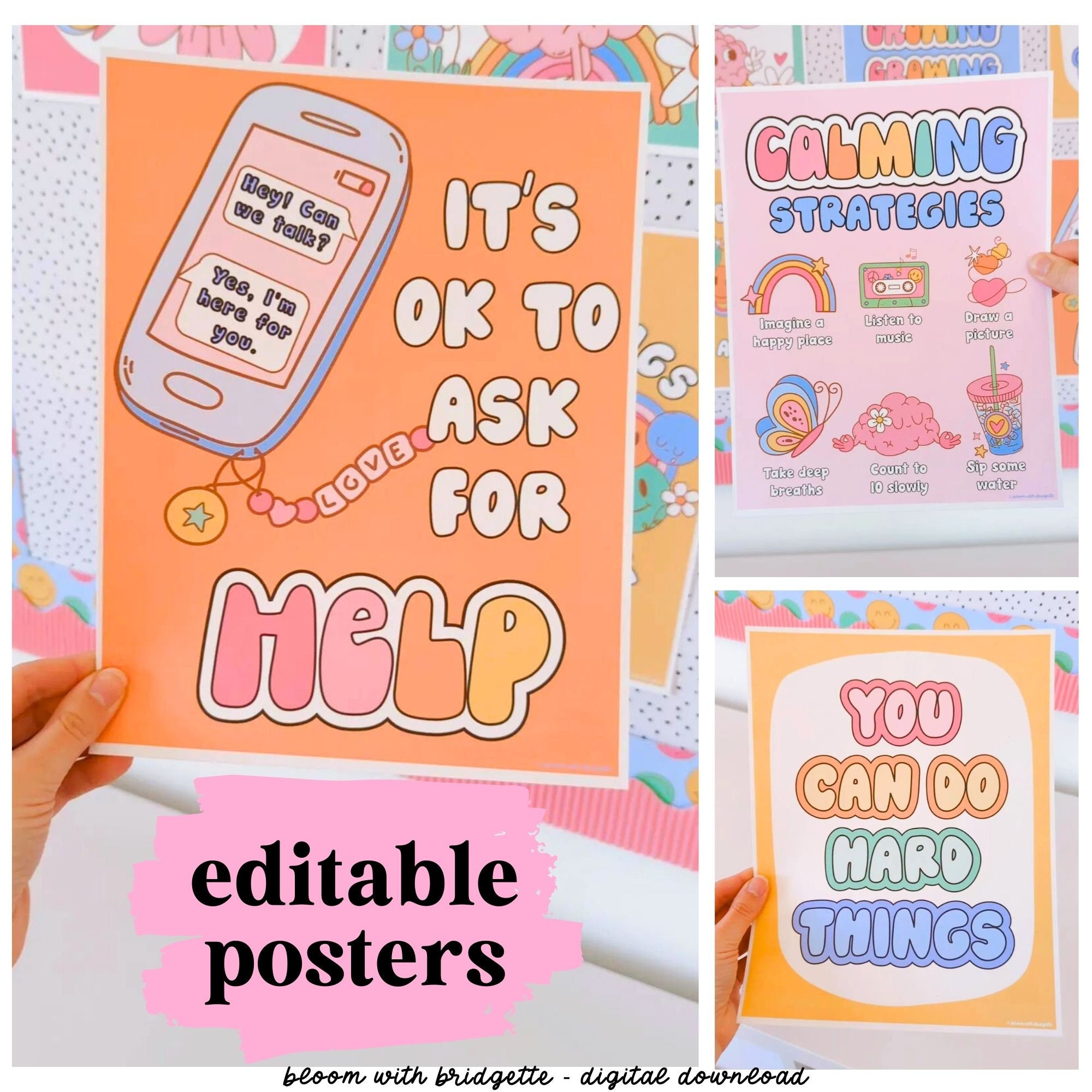 Growth Mindset Classroom Decor Bundle, Bulletin Board, Posters ...