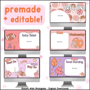 Fall Classroom Decor Bundle, Bulletin Board, Classroom Slides, Posters ...