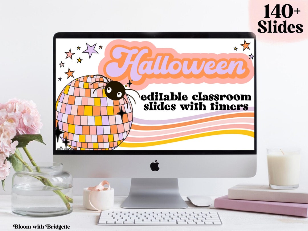 Retro Halloween Google Slides and Powerpoint Templates With Timers ...