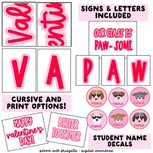 Valentine's Day Bulletin Board, Puppy Love Theme, Valentines Day Craft ...