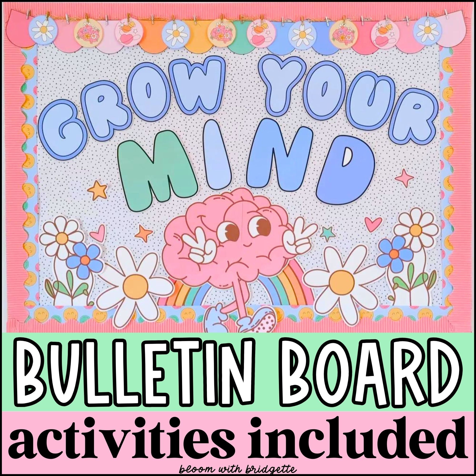 Growth Mindset Bulletin Board, Back to School Bulletin Board, Social ...