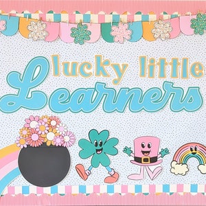 Retro St. Patrick's Day Bulletin Board and Spring Student Activity, St ...