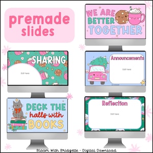 Christmas Classroom Decor Bundle, Bulletin Board, Classroom Slides ...