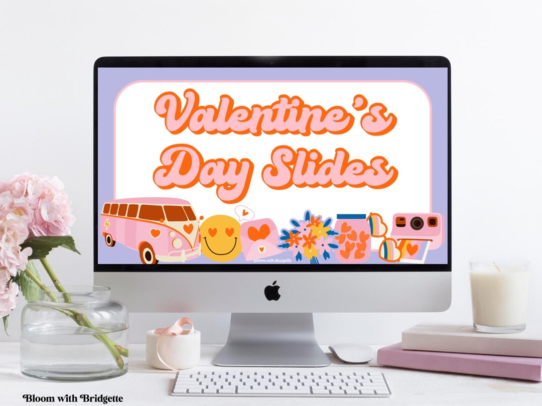 Valentine's Day Slide Templates, February Powerpoint, Classroom Slides ...