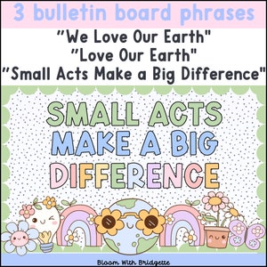 Earth Day Bulletin Board, Classroom Decor, Calm Pastel Bulletin Board ...