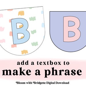 Modern Pastel Classroom Banners, Buntings, Printable Classroom Decor ...